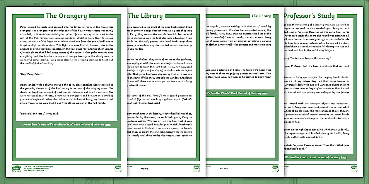 Example Setting Descriptions for Age 7-11 | Twinkl Originals